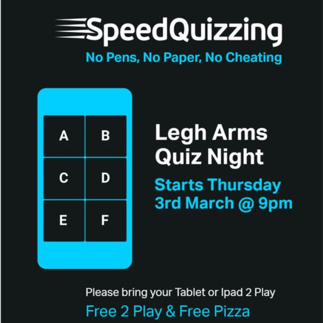 Speed Quiz – Legh Arms - Joseph Holt