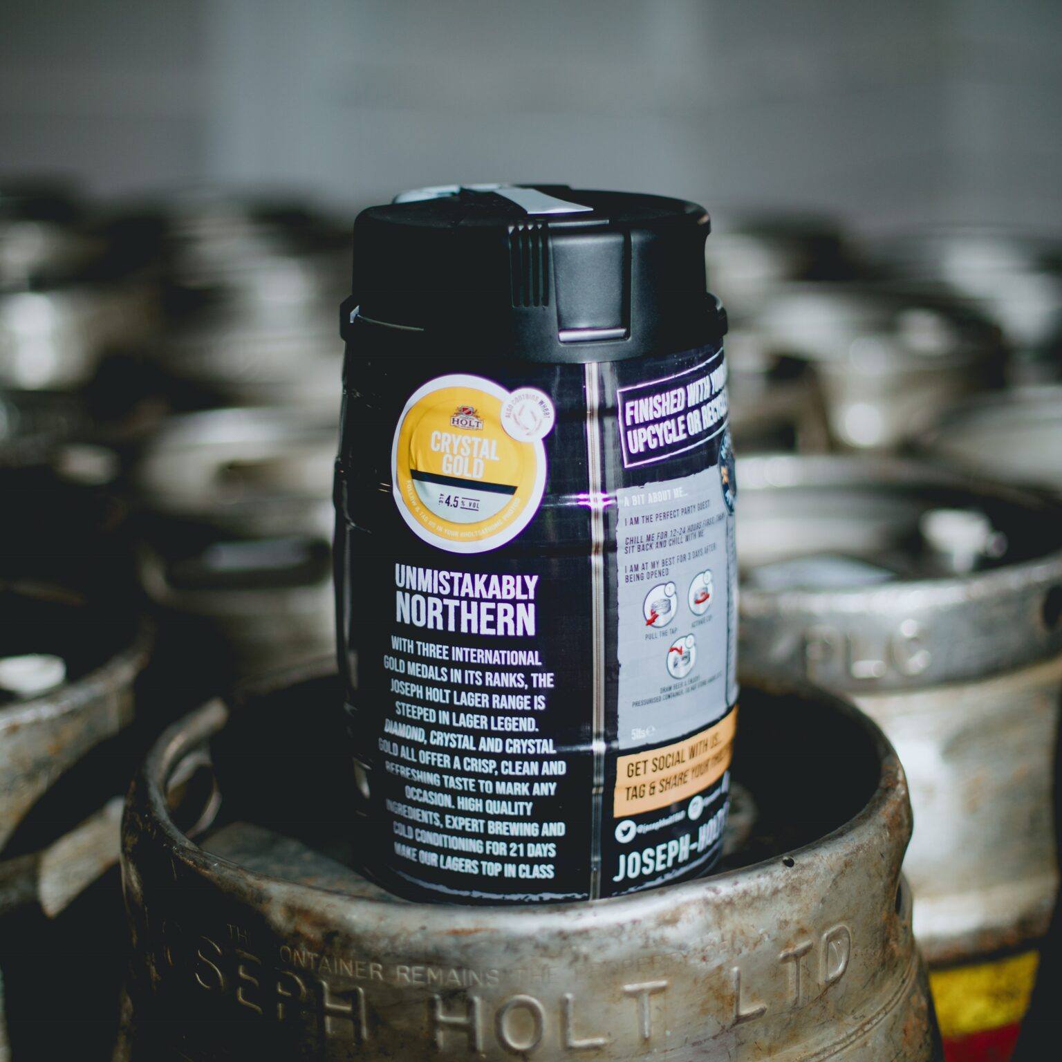 Crystal Gold Lager 5L Mini Keg - Joseph Holt