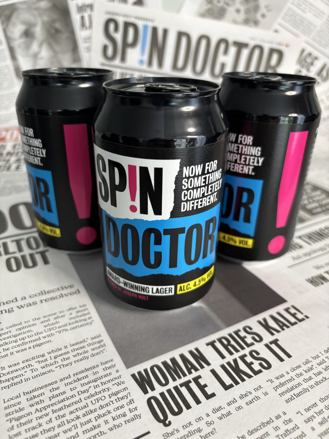 12 or 24 Spin Doctor Lager Cans - Joseph Holt